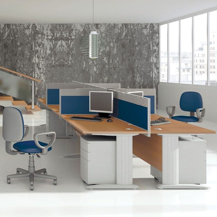 Rectangular Cantilever Desk | joining office desks | desk for multiple ...