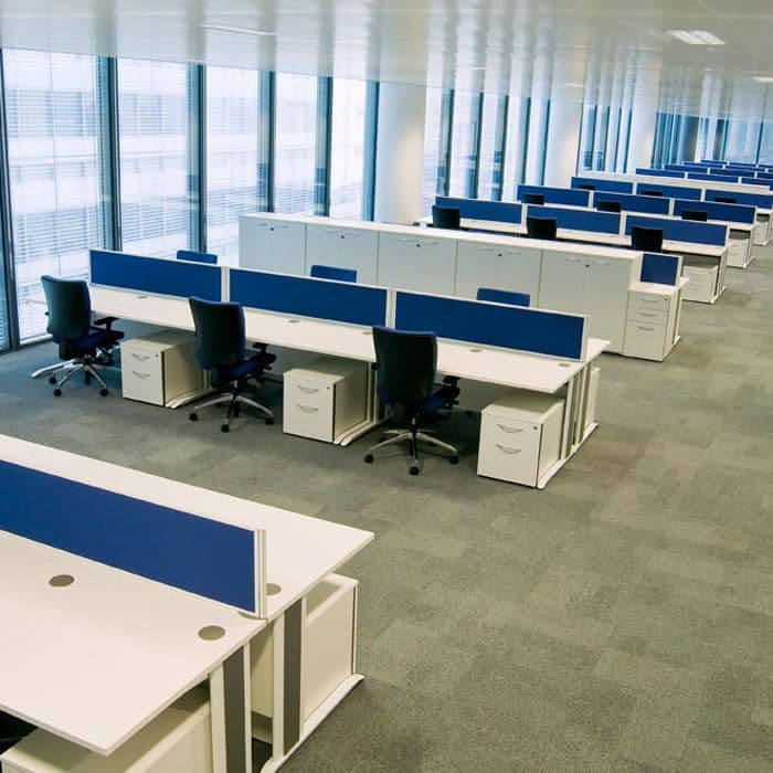 Rectangular Desks With Metal End Frames | office desk with metal frame ...