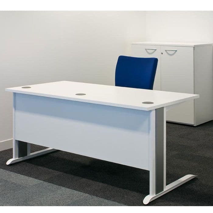 Rectangular Desks With Metal End Frames | office desk with metal frame ...
