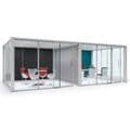 Rectangular Free Standing Pod with Dividing Screen | office meeting ...