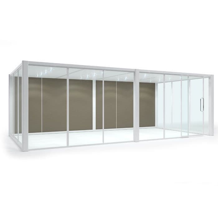 Rectangular Meeting Pod With Sliding Door | office glass dividers ...