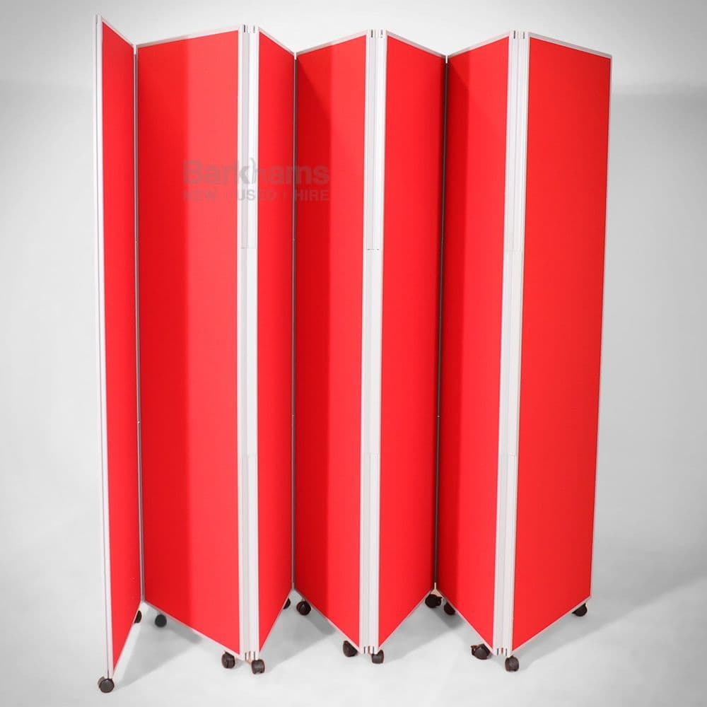 Red Free Standing Screens on Wheels| Free Standing Screen on Wheels ...