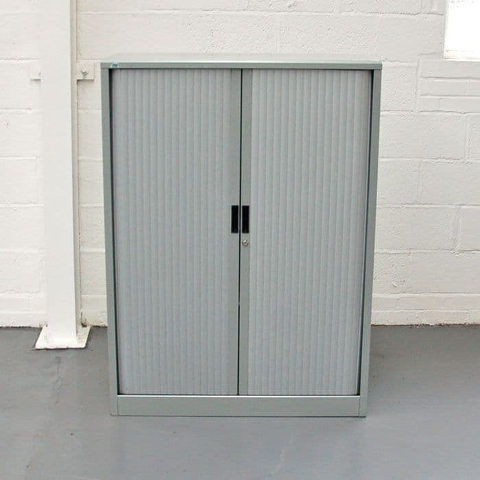 Roneo 1380mm Tall Tambour Storage Units | grey tambour | cupboard with ...