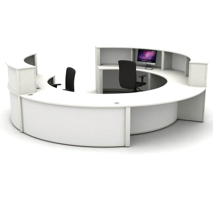 Round Modular Reception Desk | circular reception counter | reception pod