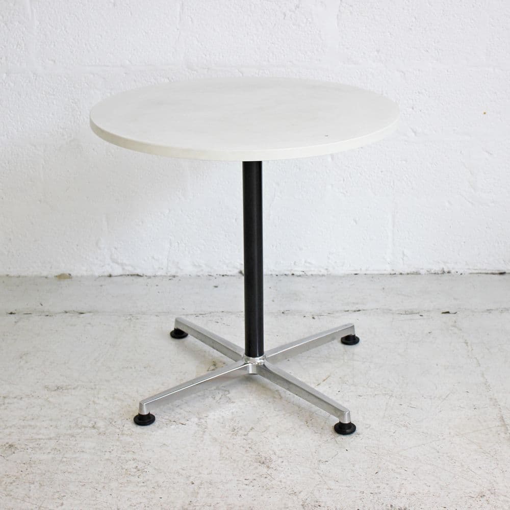 Round Table with Four Star Base | White Table | Circular Table