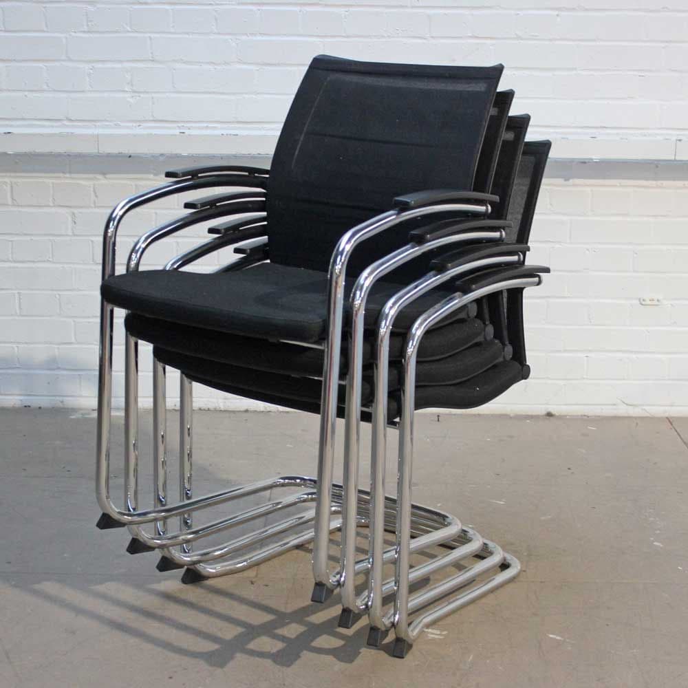 Sedus Open Up Cantilever Chair | Mesh back chair | Stacking meeting chair