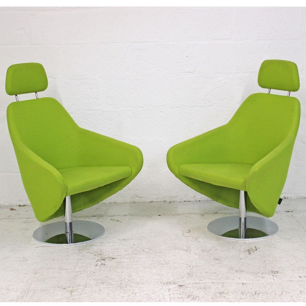 Segis Taxido Lounge Chair | Green Tub Chair | High Back Lounge Chair