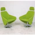 Segis Taxido Lounge Chair | Green Tub Chair | High Back Lounge Chair
