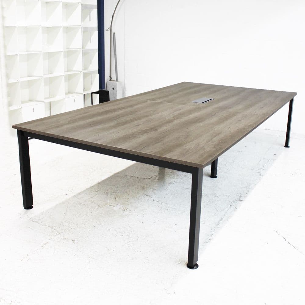 Senator Freeway Meeting Table | Oak Table | Table on Black Frame