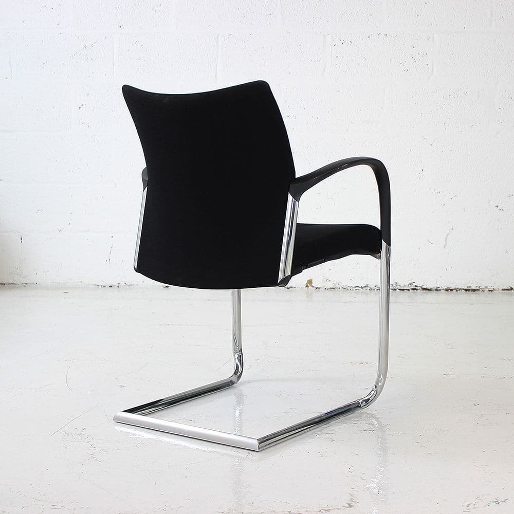 Senator Trillipse Cantilever Chair with Chrome Base | chair on chrome ...