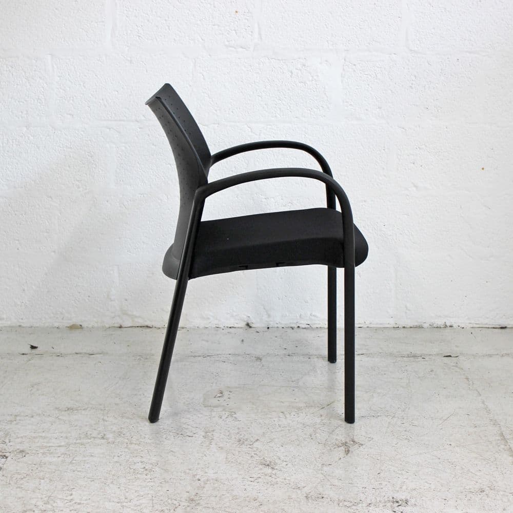 Senator Trillipse Chair - Black | Black Meeting Chair | Black ...