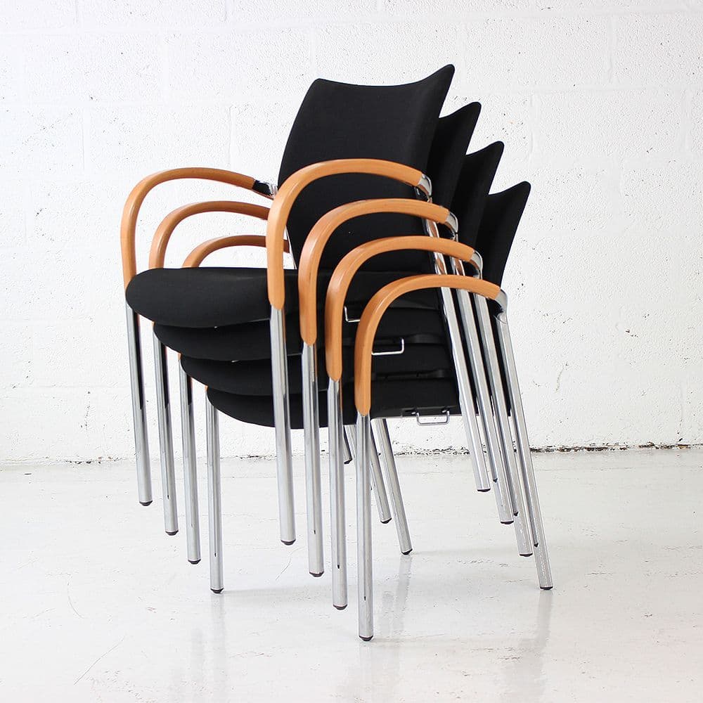 Senator Trillipse Cantilever Chair with Chrome Base | chair on chrome ...