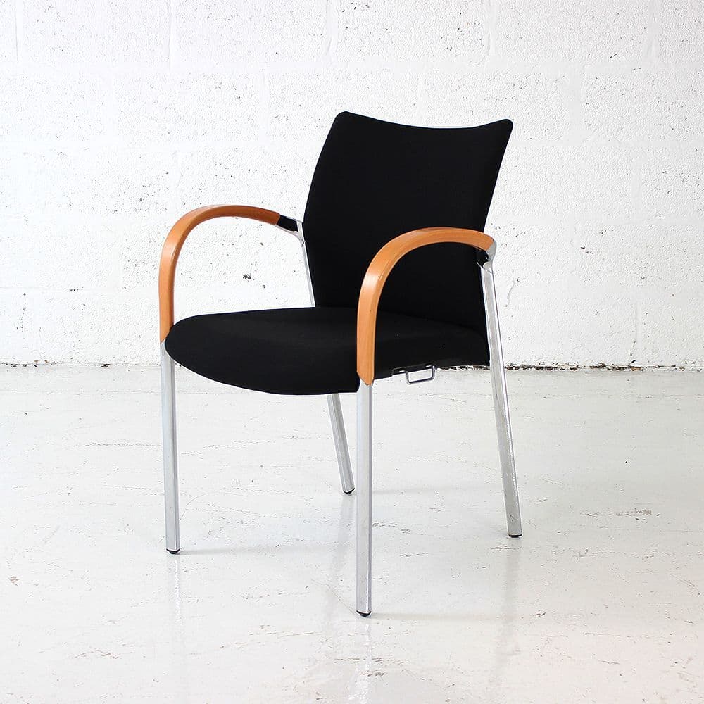 Senator Trillipse Cantilever Chair with Chrome Base | chair on chrome ...