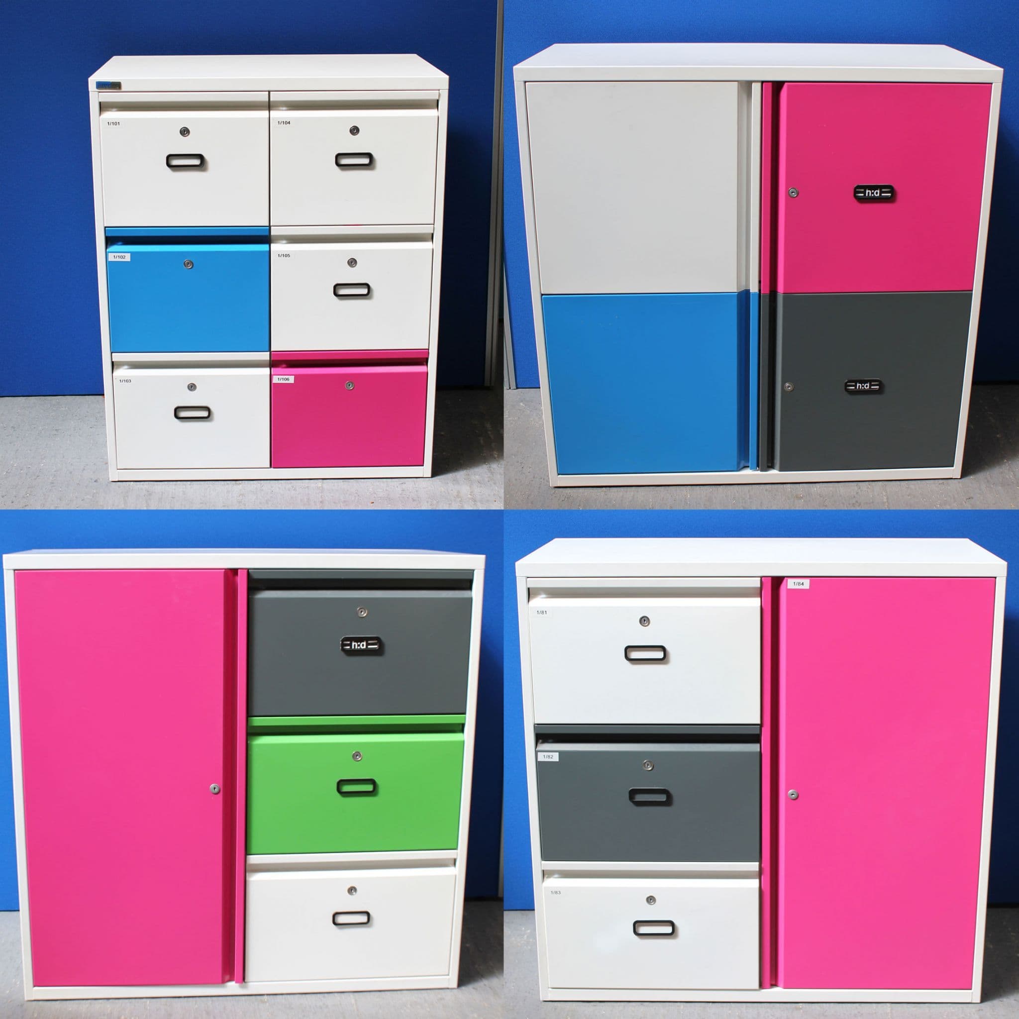 Silverline HD Storage Units Various Colours and Combinations