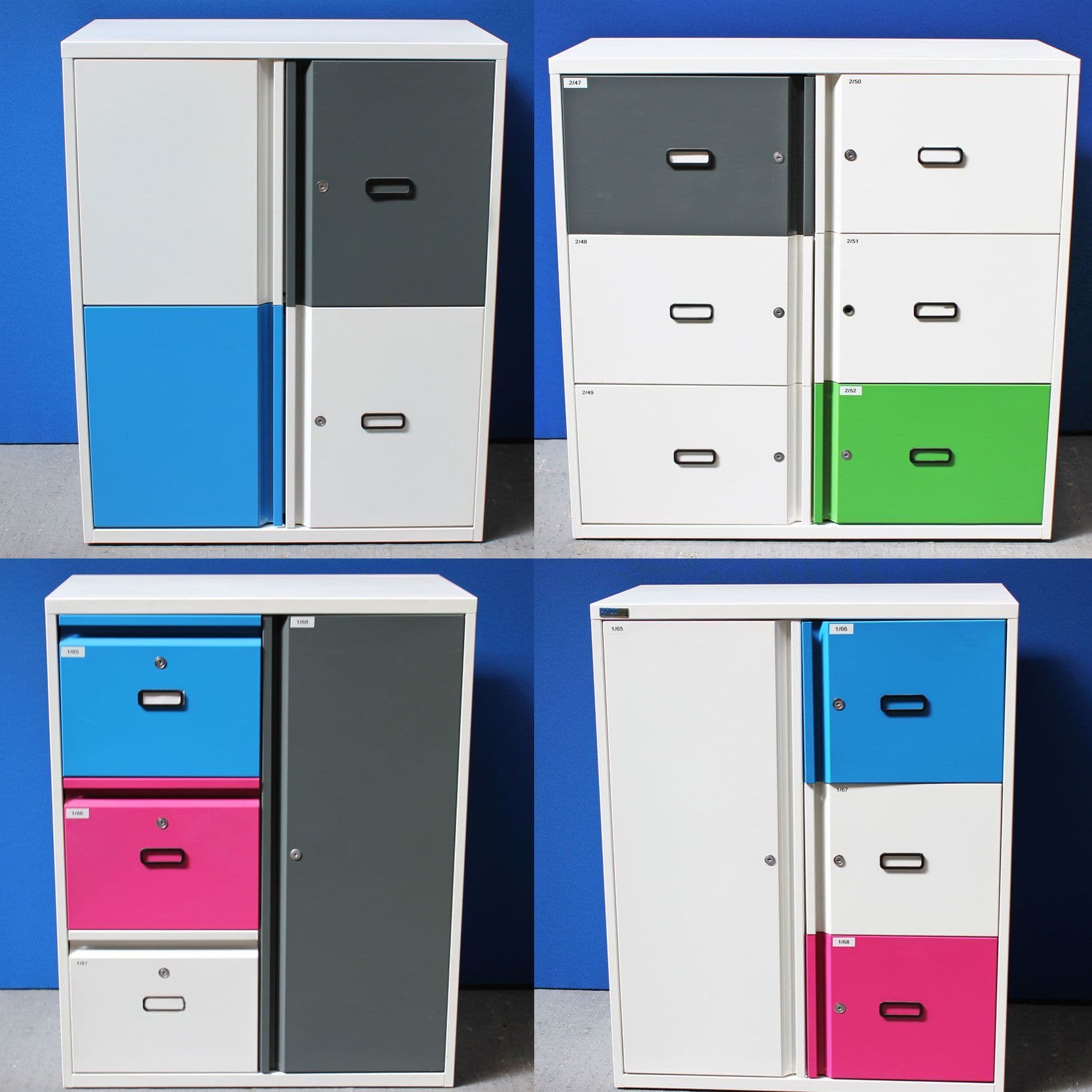 Silverline HD Storage Units Various Colours and Combinations