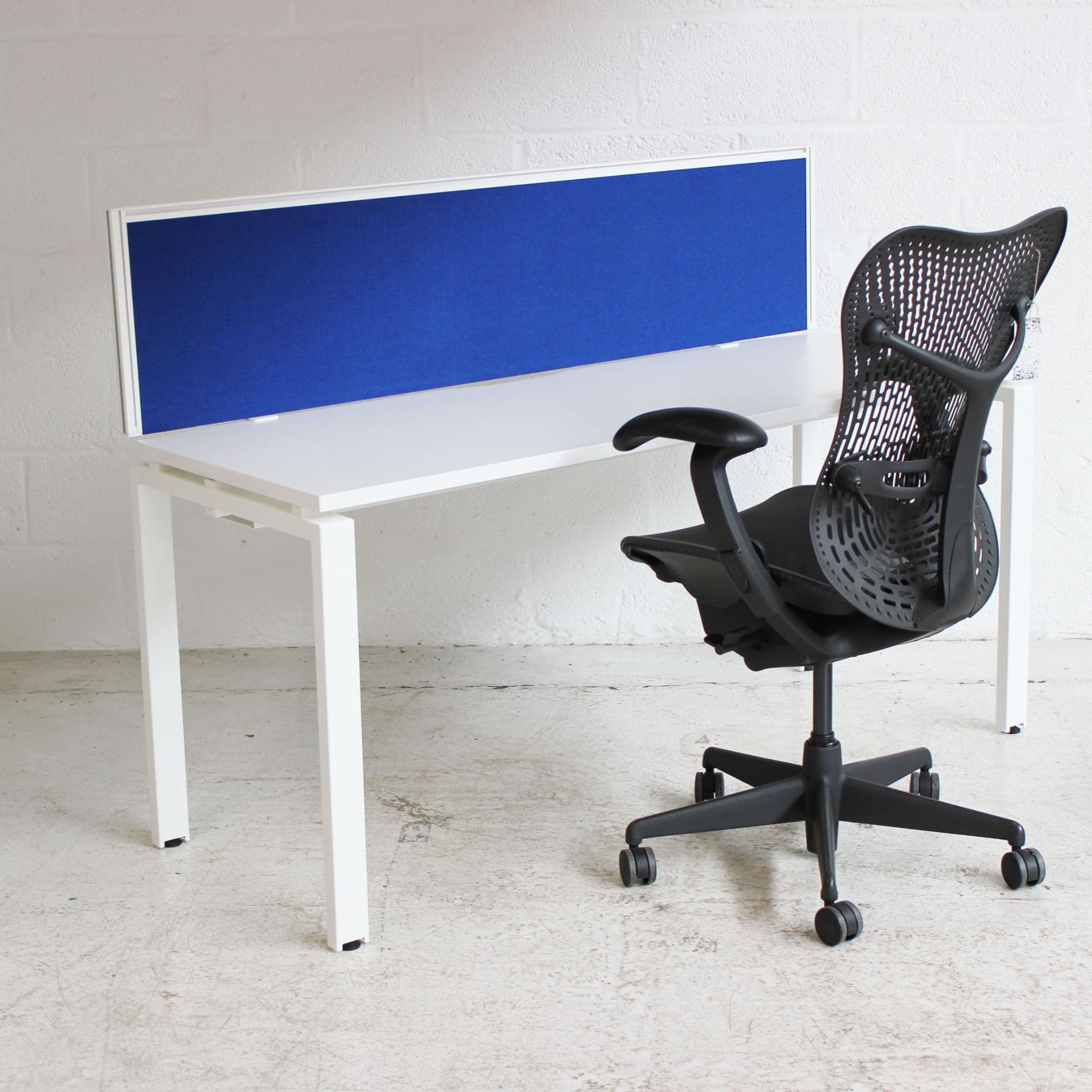 Slim Adapt II Rectangular Desk | White Desk | Slim Desk