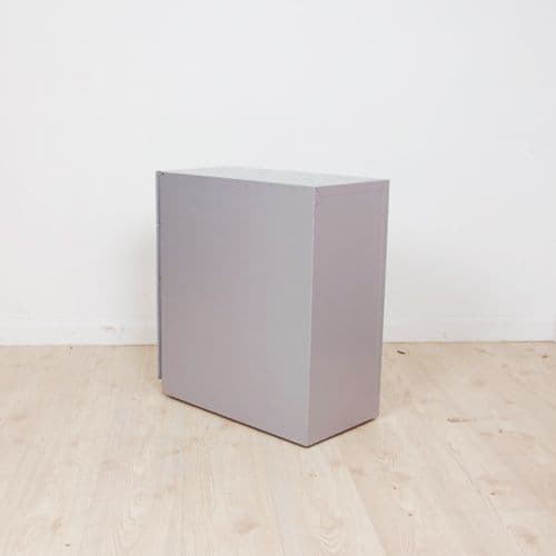 Slim Silver Pedestals | narrow filing drawers | under desk silver drawers