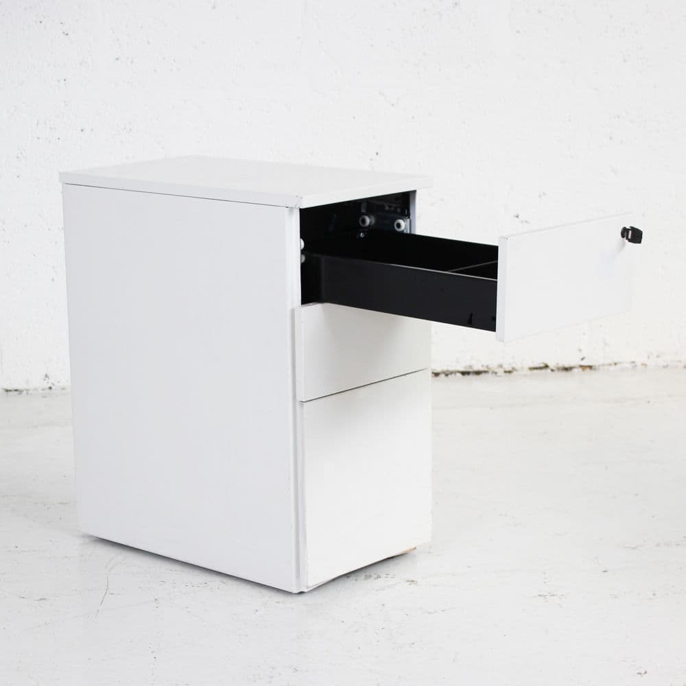 Slim White Pedestals | under desk drawers | office drawers