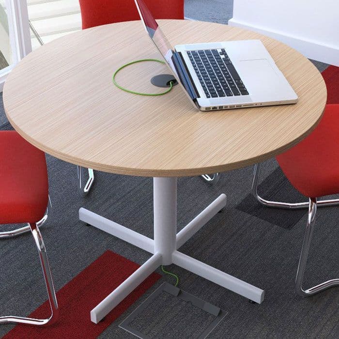 Small Circular Meeting Table | round table | round wooden table