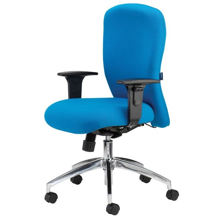 Square Back Operator Chair with Inflatable Lumbar Support | ergonomic ...