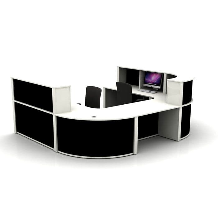 Square Modular Reception Desk | wooden reception desk | counter for ...