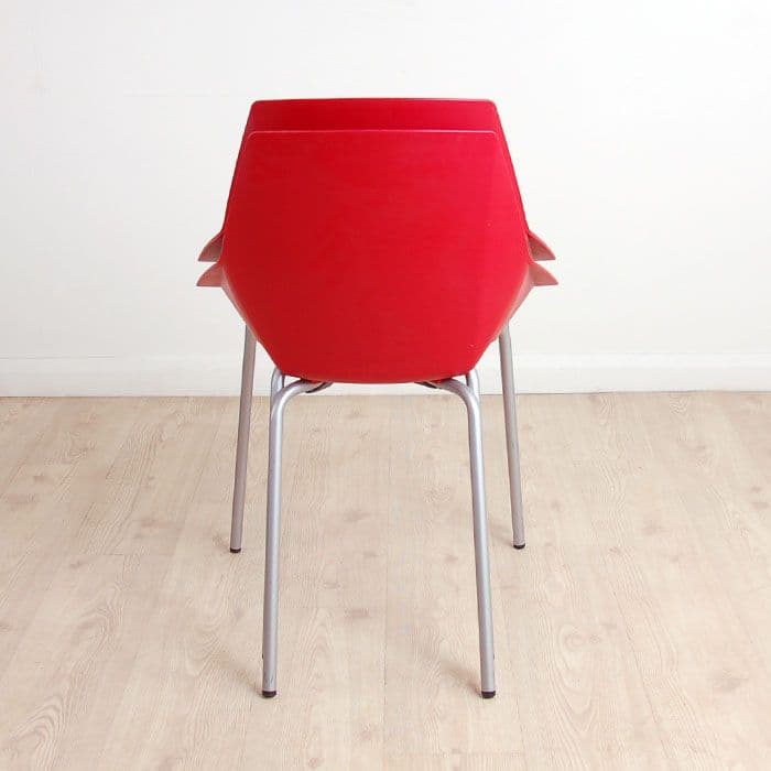 Stackable Actiu Viva Chair in Red | red stacking chairs | plastic ...