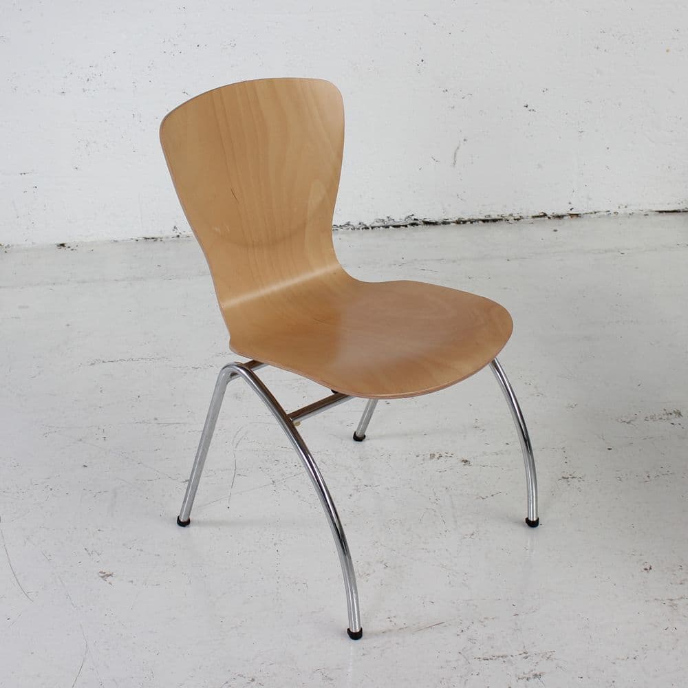 Stacking Wooden Canteen Chair | restaurant chair | stackable chair