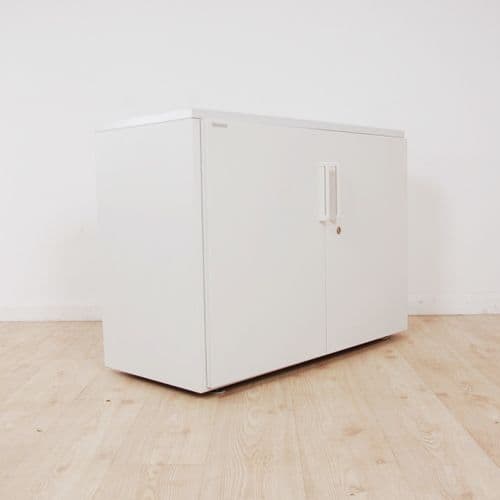 Steelcase Double Door Cupboard 720mm High | white cupboard | metal two ...