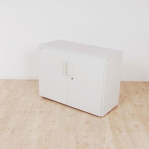 Steelcase Double Door Cupboard 720mm High | white cupboard | metal two ...