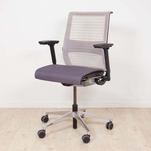 Steelcase Think Operator Chair (White £Grey) | mesh back office chair | 0