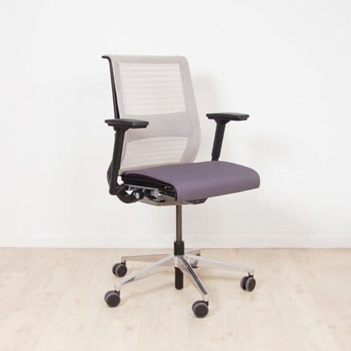 Steelcase Think Operator Chair (White £Grey) | mesh back office chair | 0