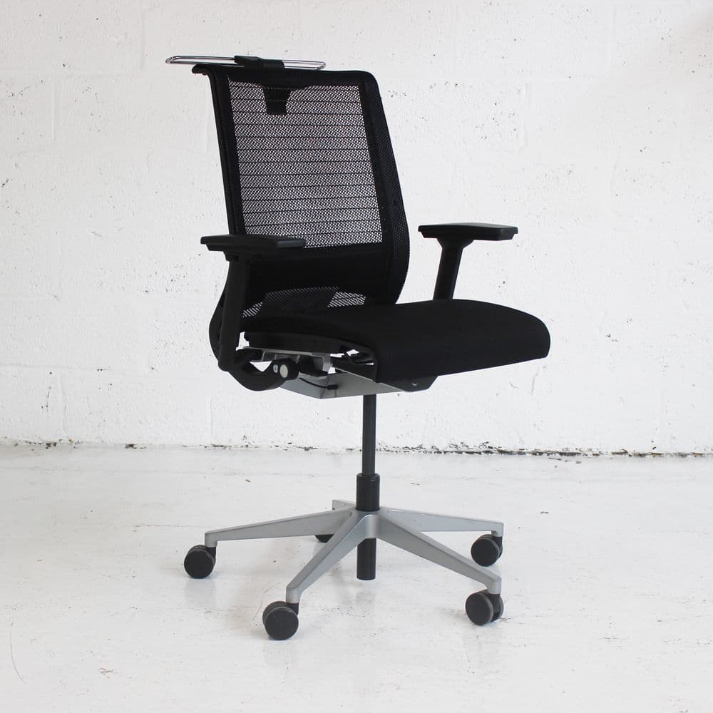 Steelcase Think Operator Chair with coat hanger | mesh back office ...