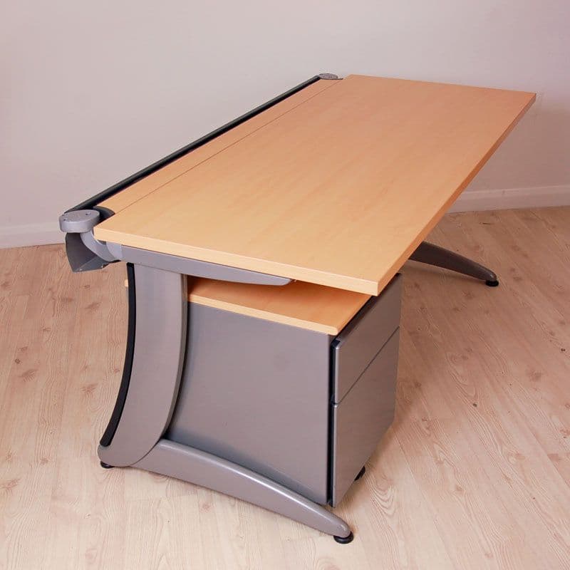 Steelcase TNT Beech Rectangular Desk 1600mm x 800mm