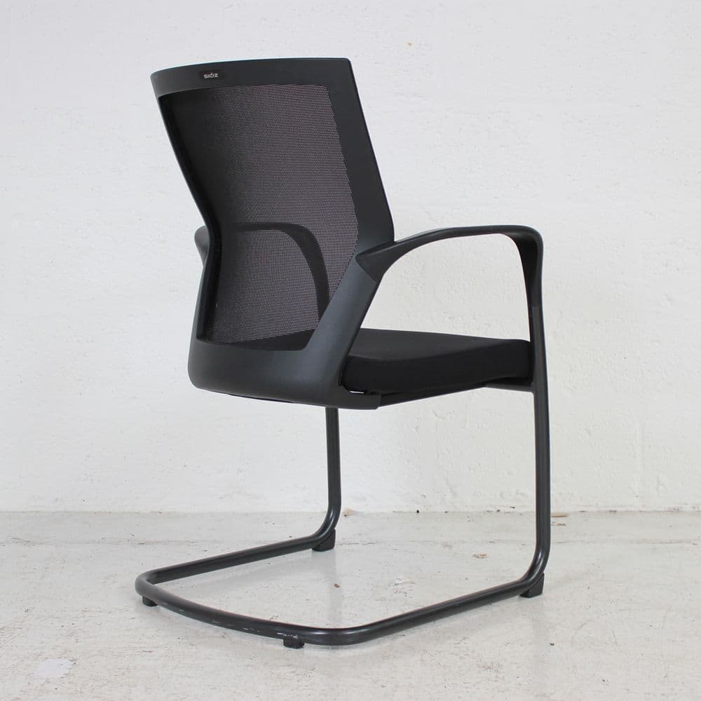 Techo Sidiz T50C – Cantilever Chair | black meeting chair | black mesh ...