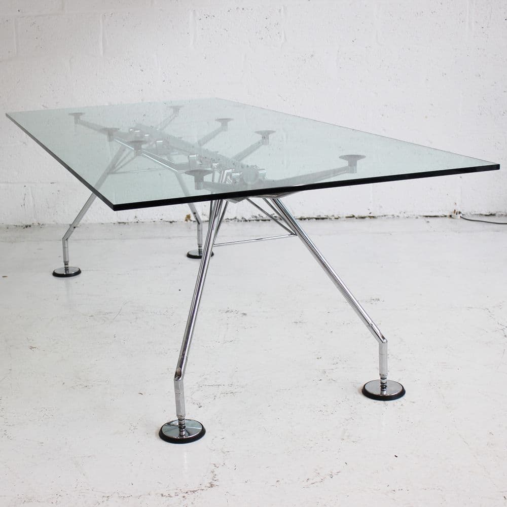 Tecno Nomos Table - 2200mm x 1000mm | glass meeting table | glass ...