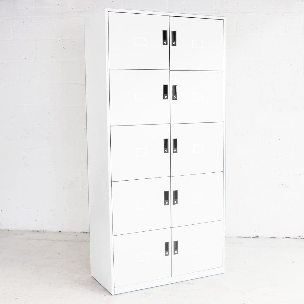 Triumph 10 Door Lockers | locker storage | white lockers