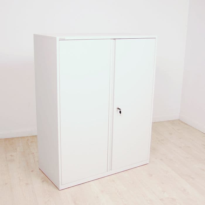 Triumph White Double Door Cupboard 1280 High x 1000 Wide | metal ...