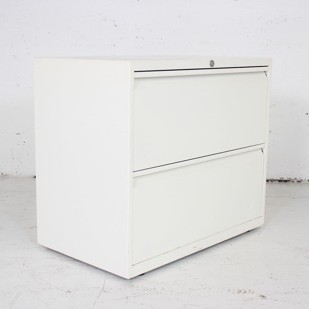 Two Drawer Side Filer | white filing cabinet | two drawer office storage