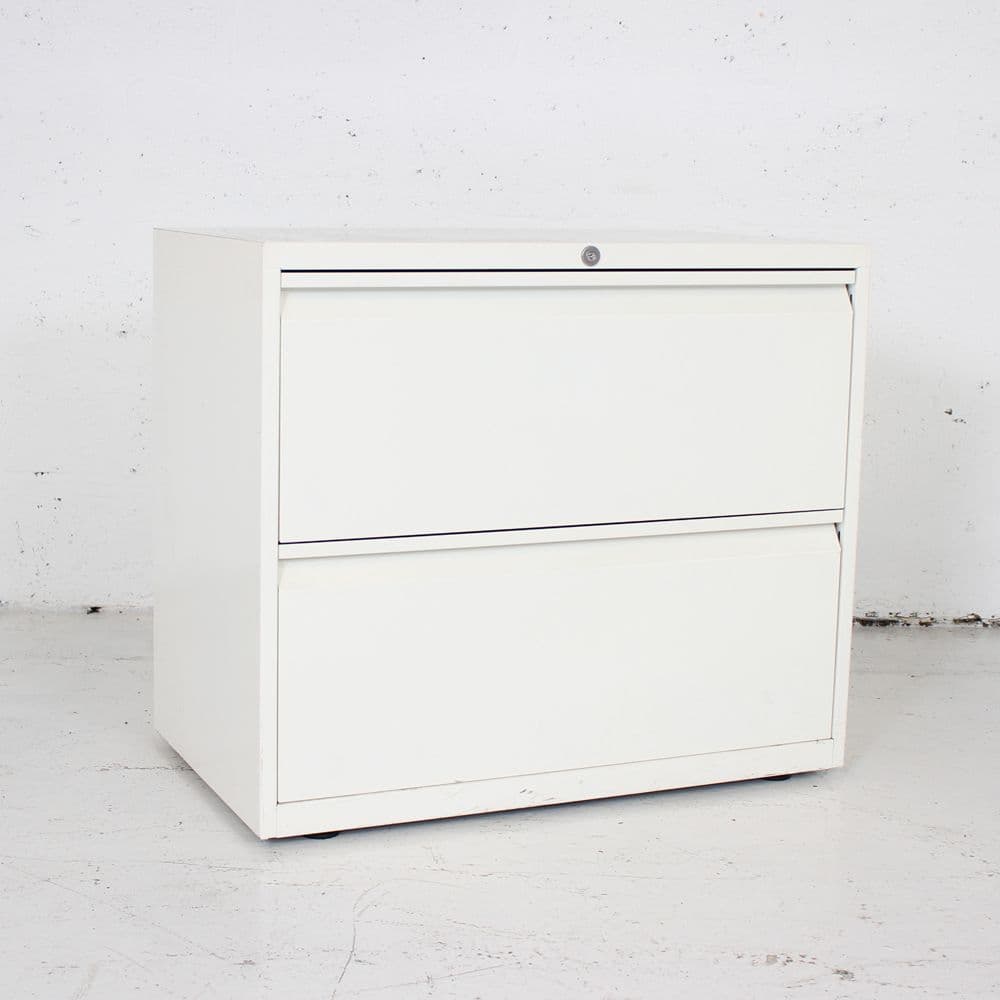 Two Drawer Side Filer | white filing cabinet | two drawer office storage