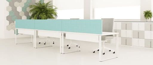 Vancouver Desk Mounted Screen | Rectangular Desk Mounted Privacy Screen ...