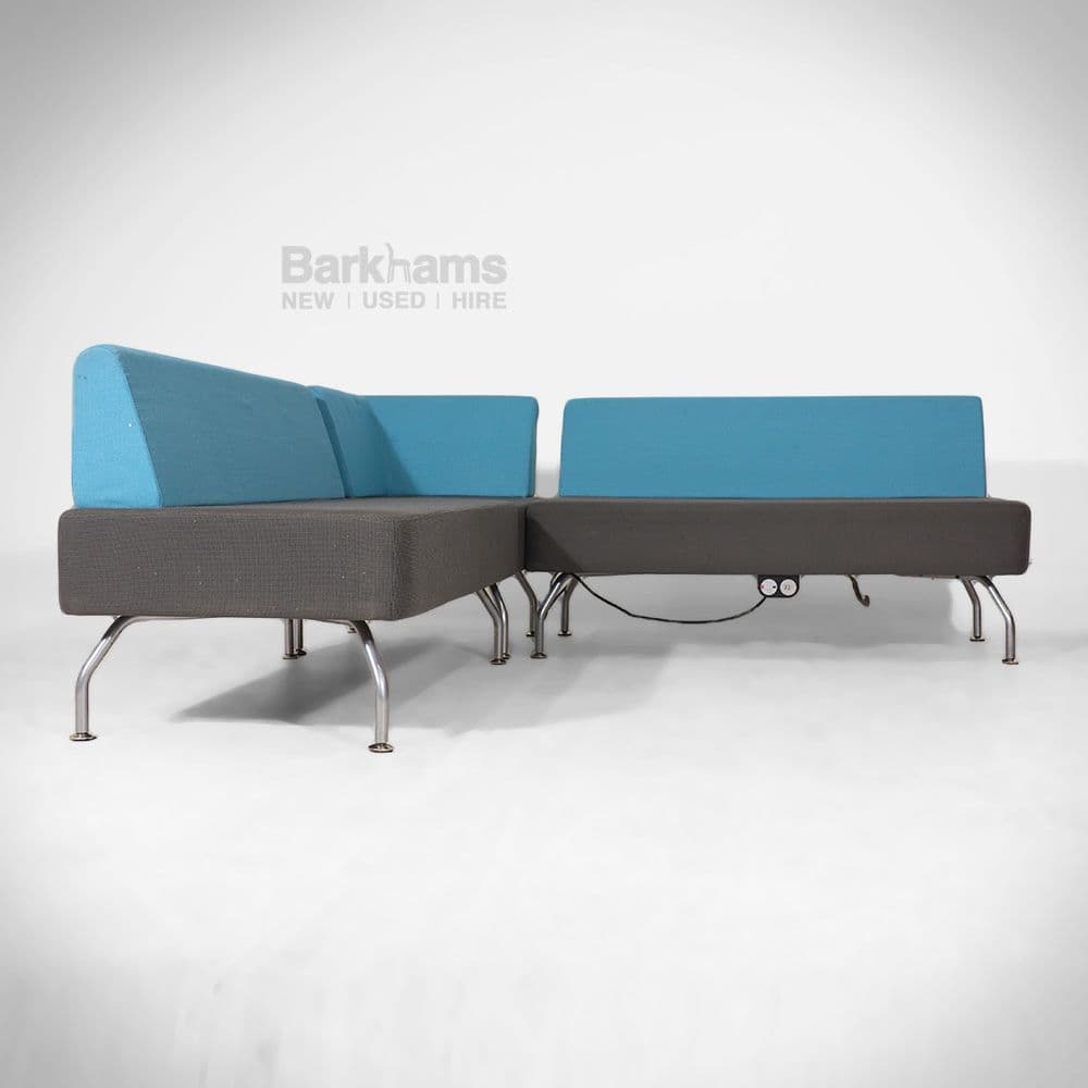 Verco Brix Flat Back Bench Sofa Set in Light Grey| Brix Bench Sofa by ...