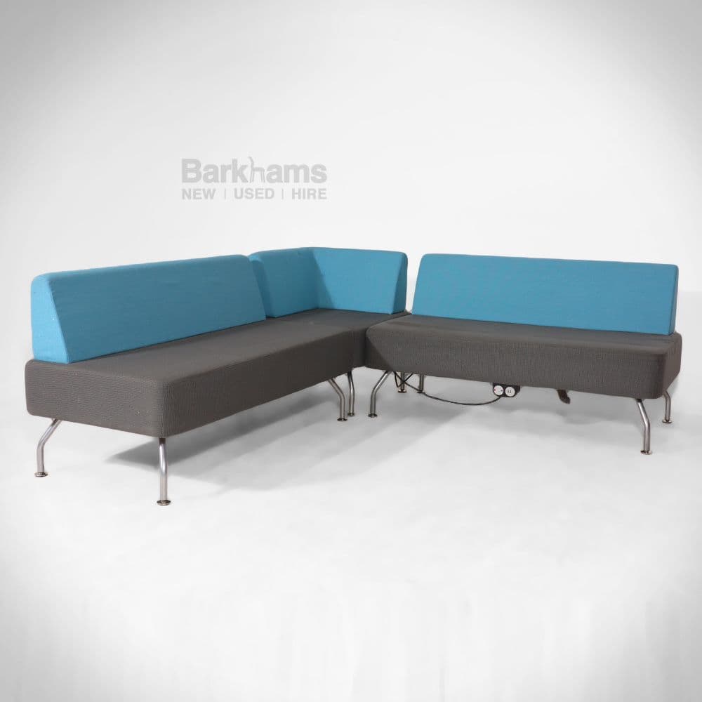 Verco Brix Flat Back Bench Sofa Set in Light Grey| Brix Bench Sofa by ...