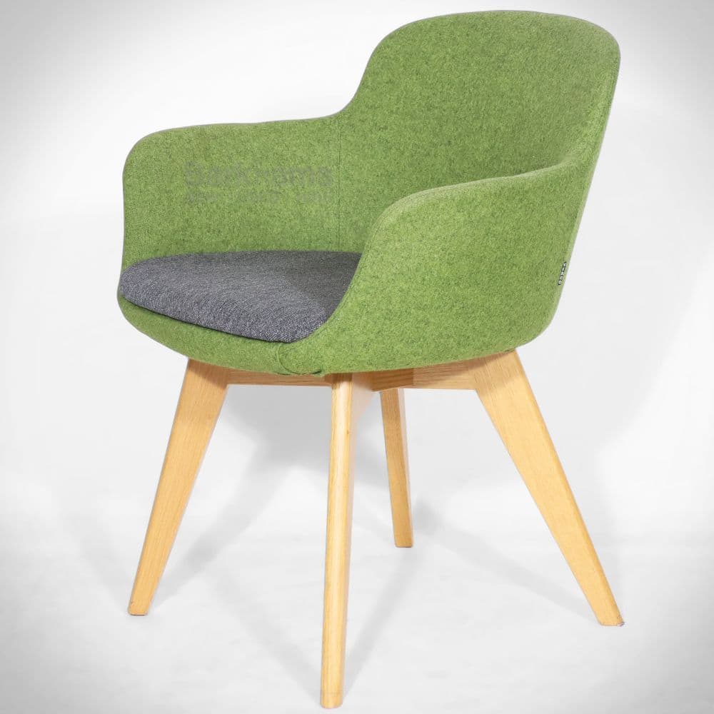 Verco Danny Meeting Chair with Green Back| Verco Fabric Meeting Chair ...