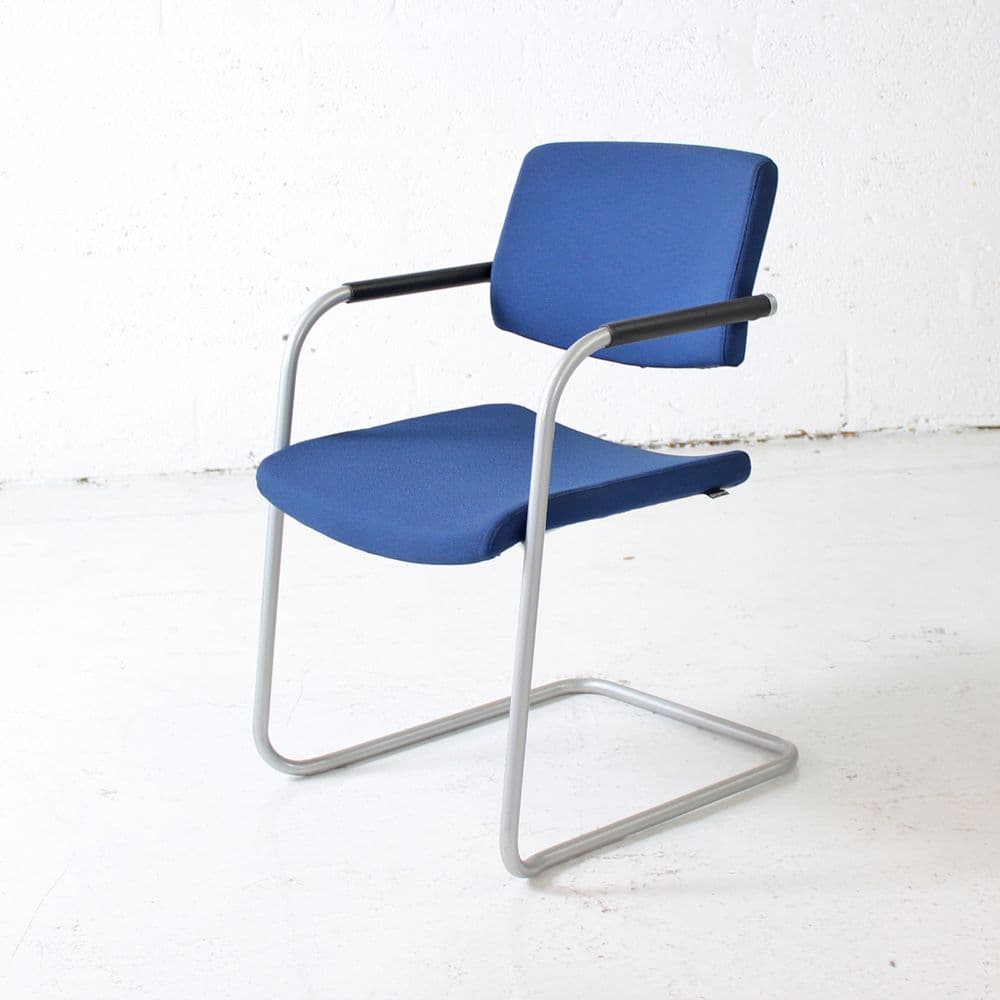 Verco Mix Cantilever Meeting Chair | chrome cantilever chair | blue ...