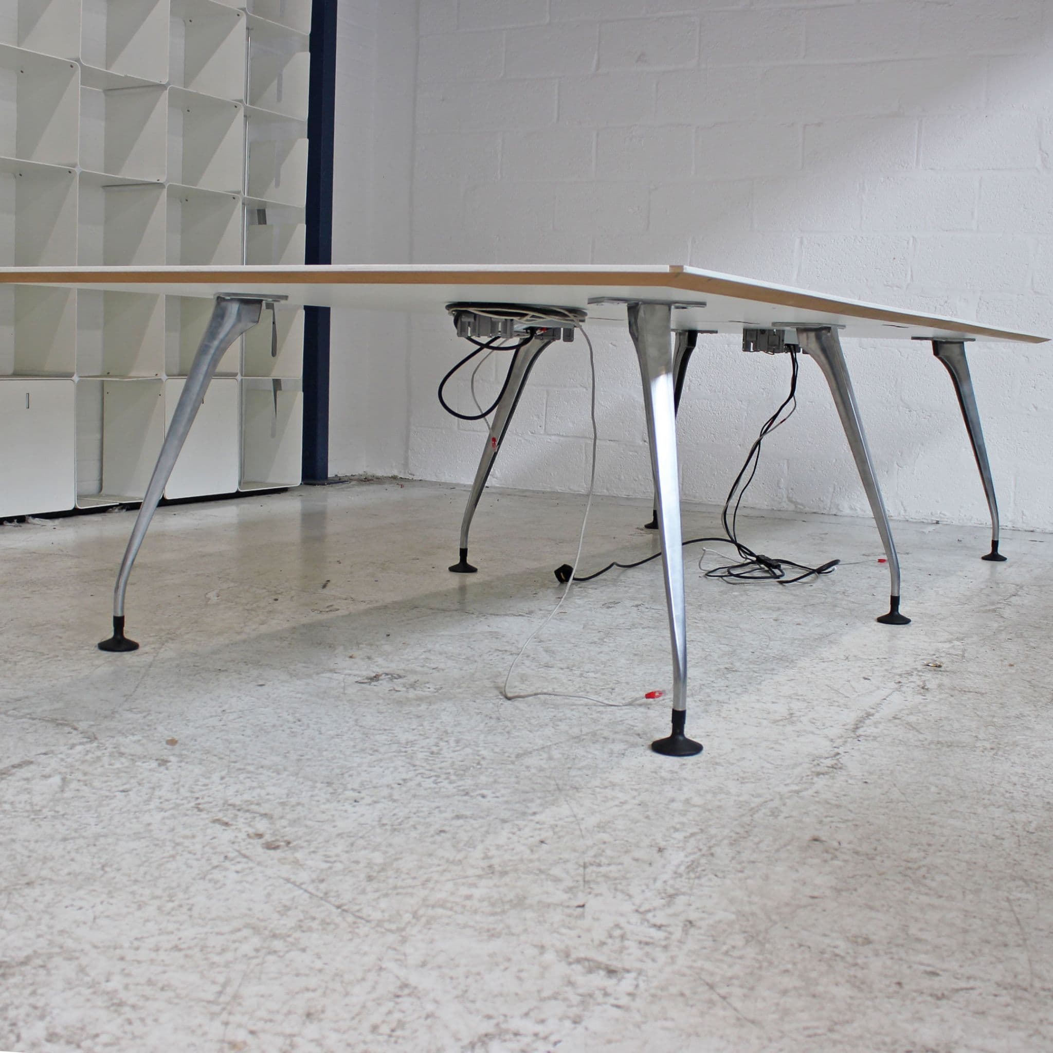 Vitra Ad Hoc Rectangular Table | White Meeting Table | Ten Seater Table