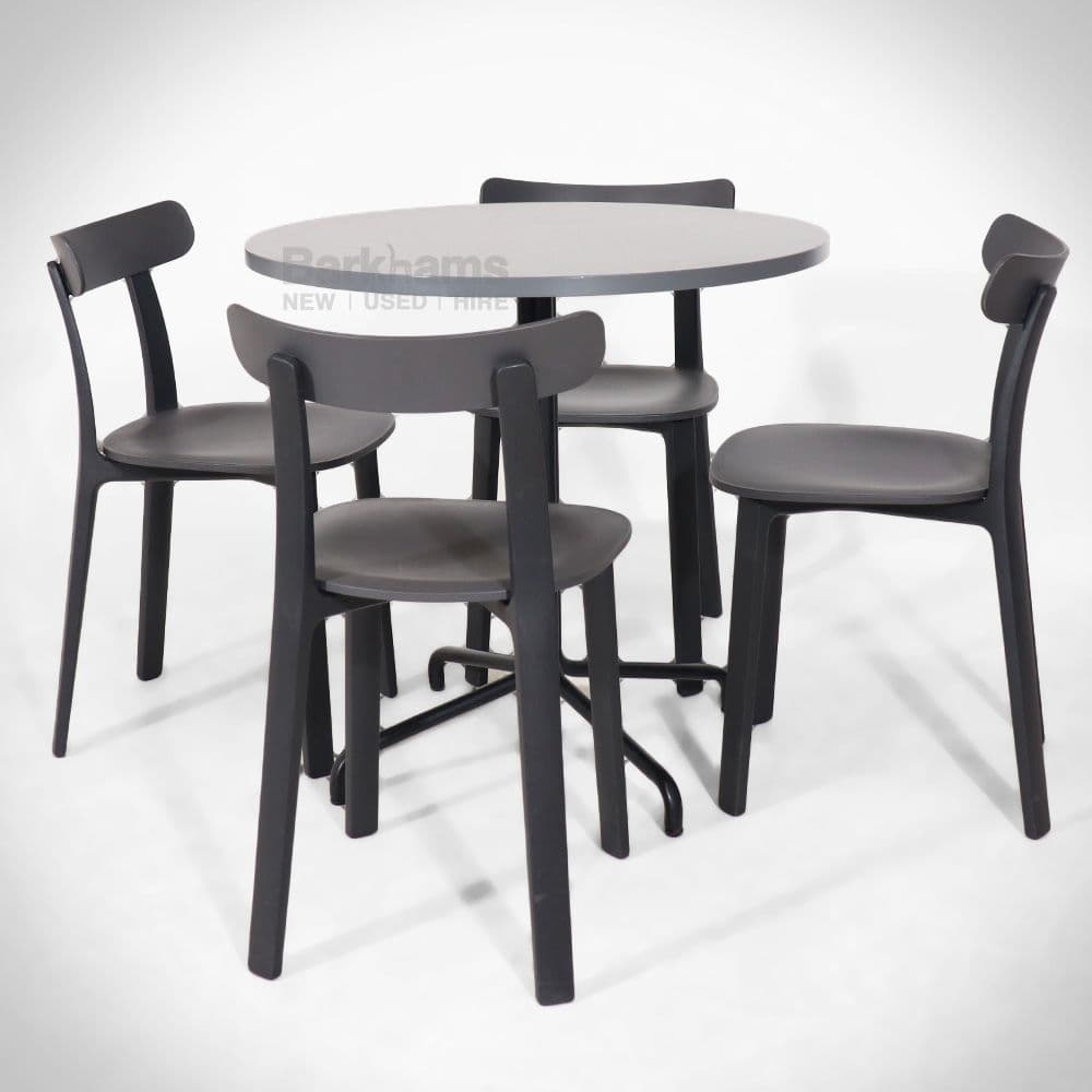 Vitra Belleville Table and Chairs Set| Vitra APC Chair and Belleville ...