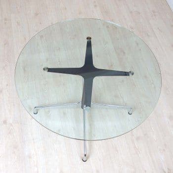 Vitra Eames Round Glass Meeting Table | round meeting table | meeting ...