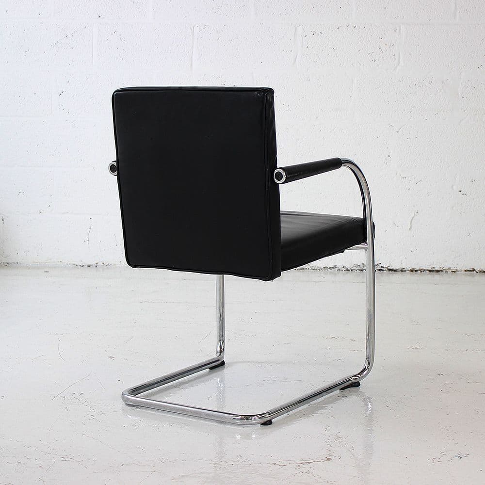 Vitra Visasoft Black Leather Meeting Chairs | black meeting chair ...