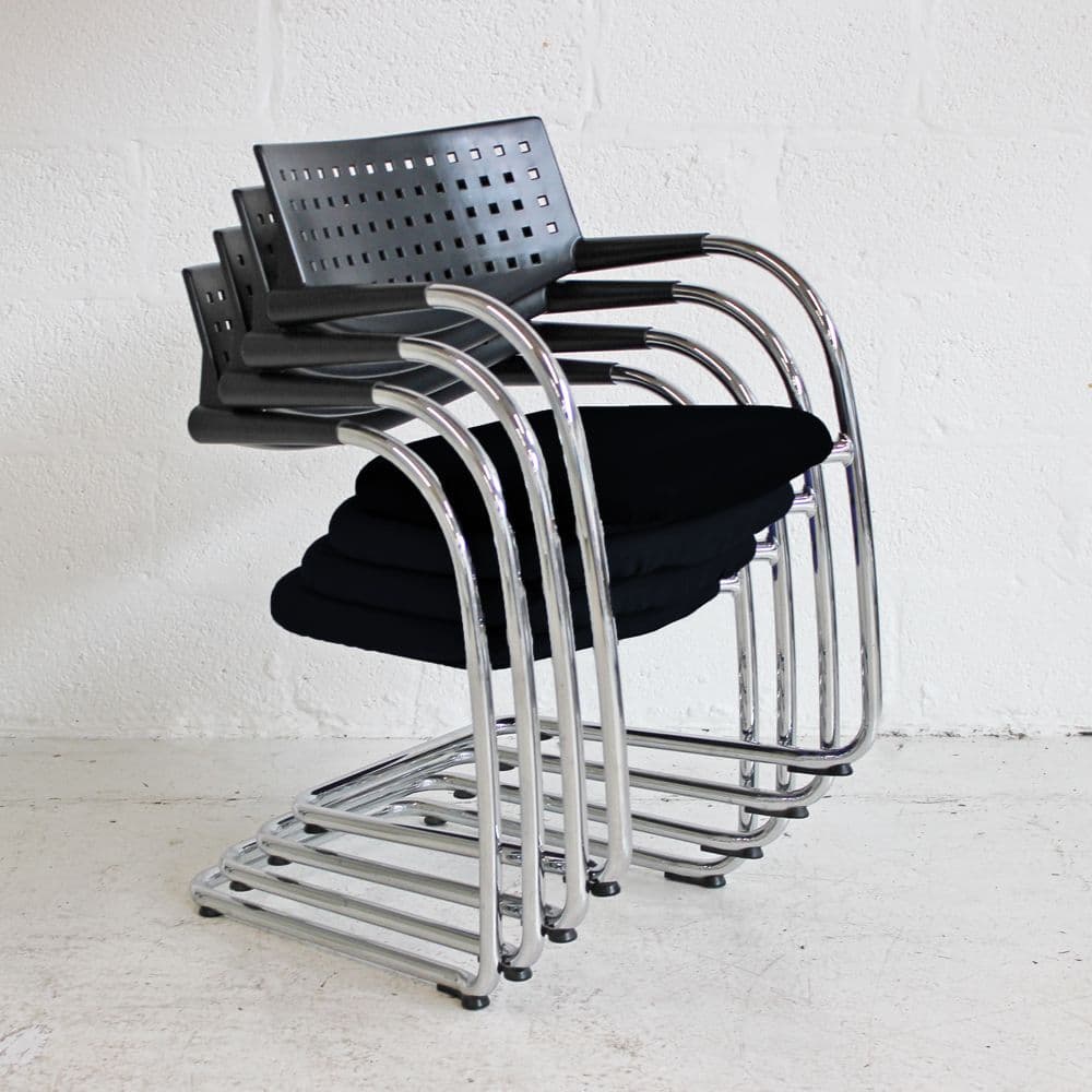 Vitra VisaVis - stacking | stacking meeting chair | cantilever chair