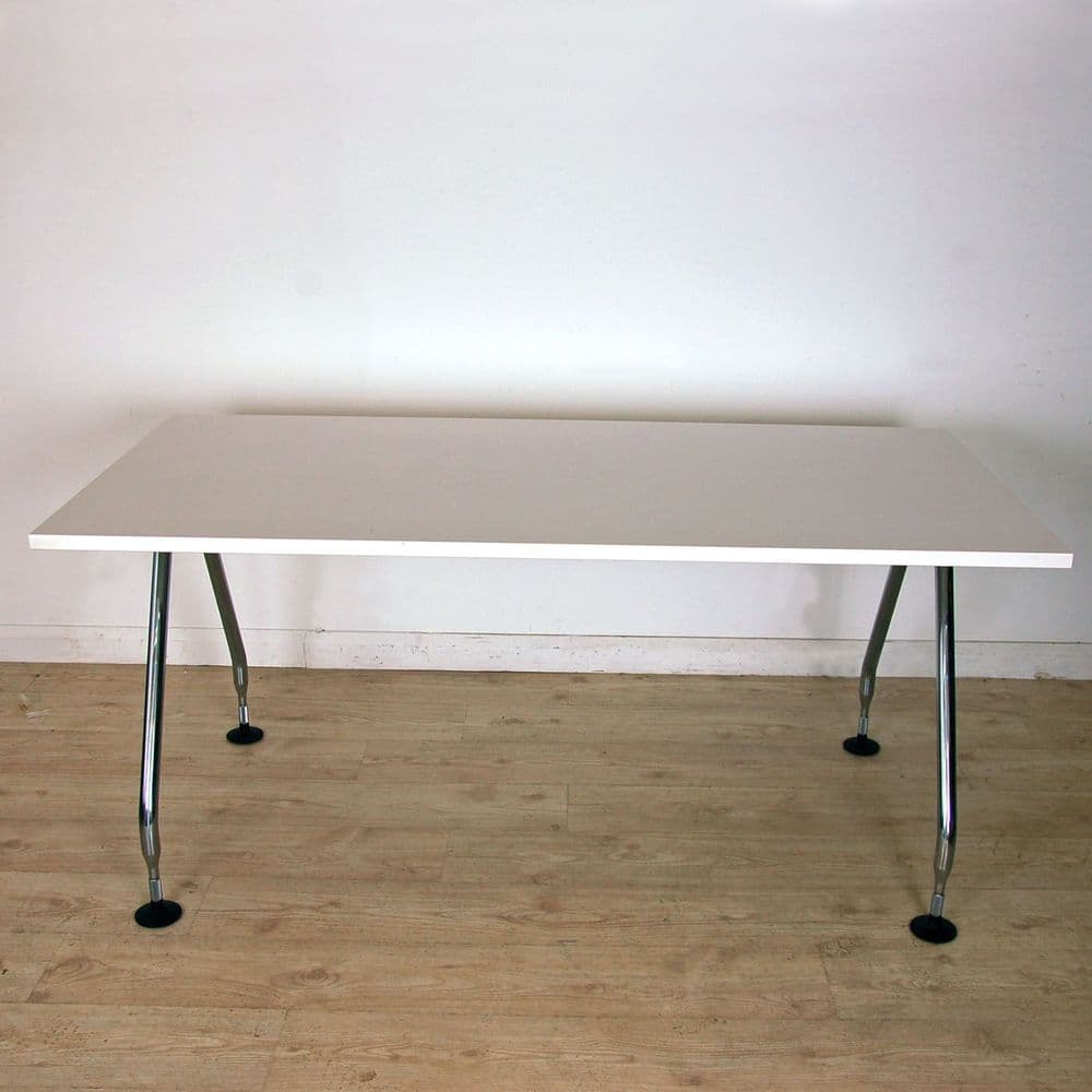 Vitra White Rectangular Desk/Meeting Table | white meeting table ...